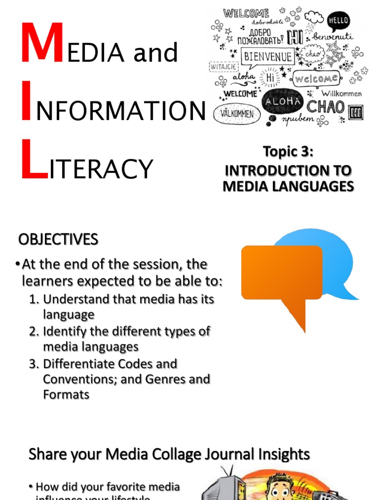 MIL PPT - Subject Intro 2019 - Topic 3 | PDF | Genre | Mass Media