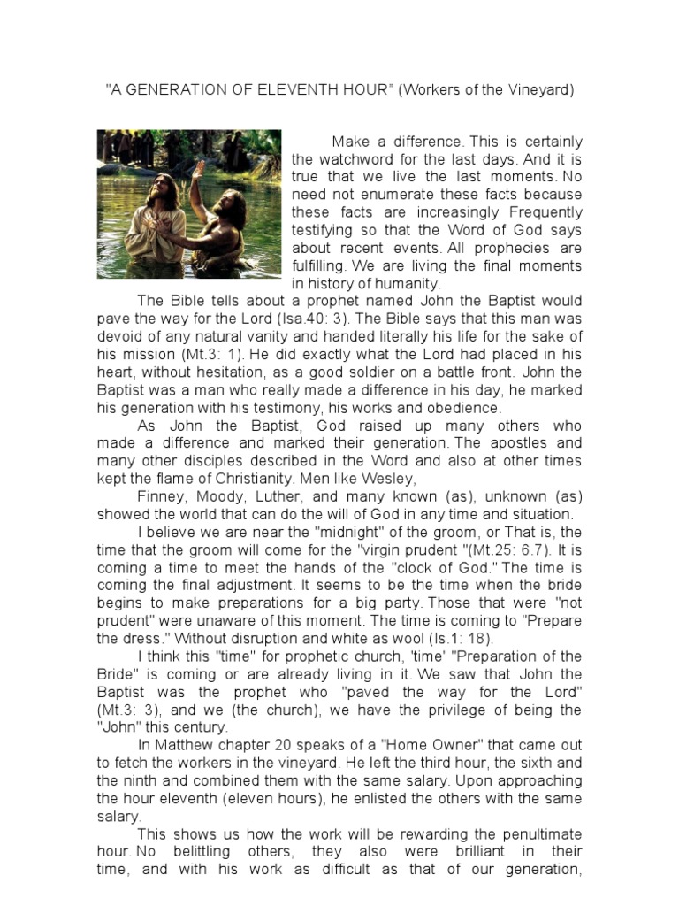 End-Time Call for Christian Revival | PDF | John The Baptist | Christianity