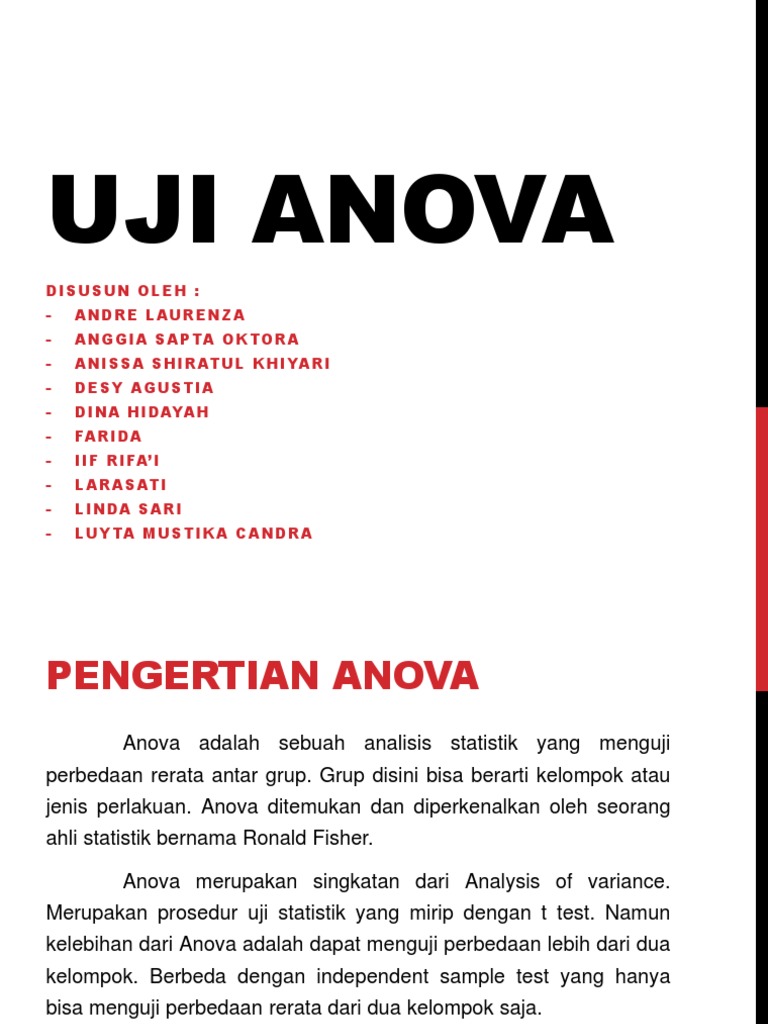 Uji Anova | PDF