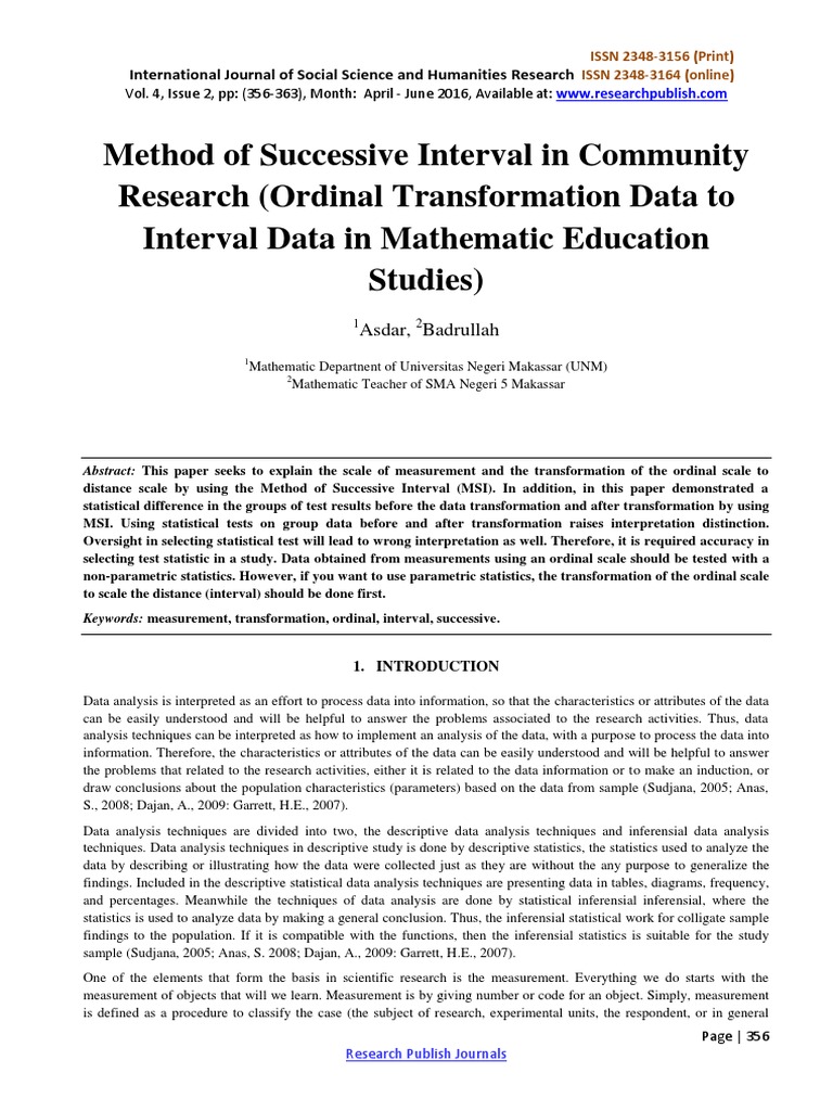 Method of Successive Interval-3247 | Download Free PDF | Level Of Measurement | Celsius