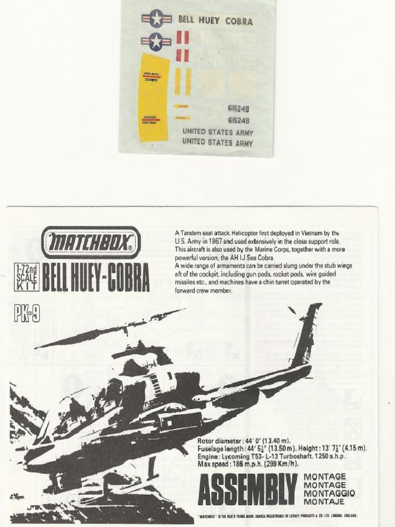 Matchbox Bell Huey - Cobra noPK-9 | PDF