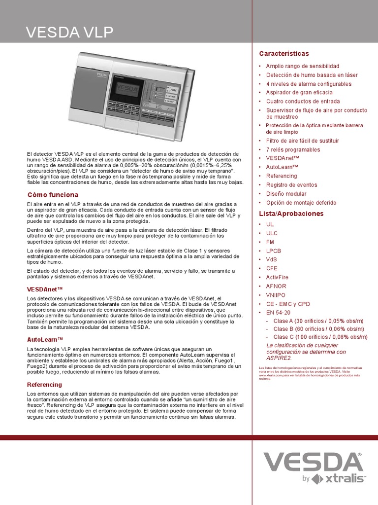 Vesda VLP Spanish | PDF | Informática y tecnología de la información ...