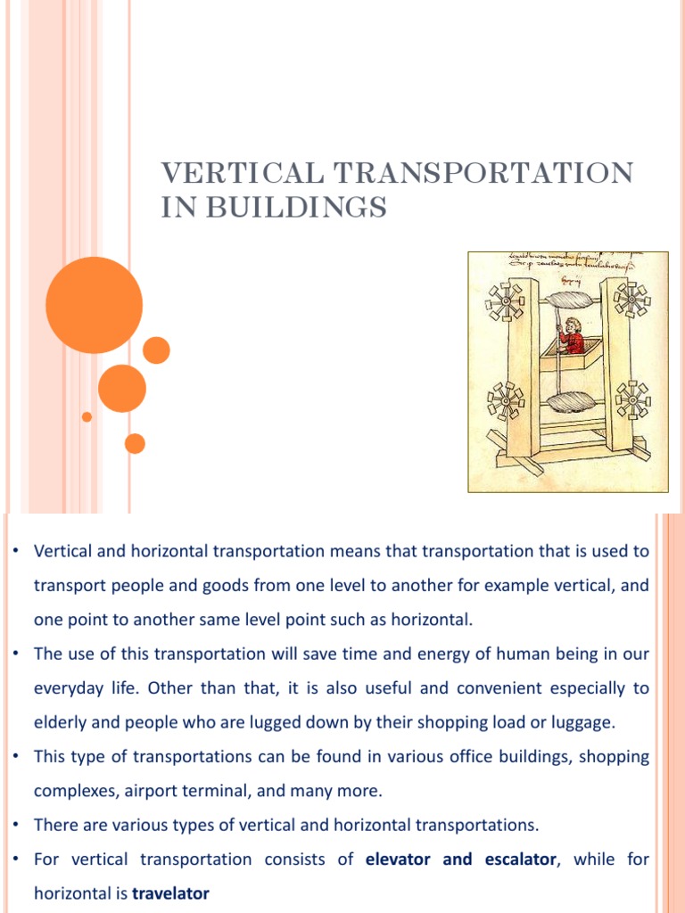 Overview of Vertical Transportation Systems | PDF | Escalator | Elevator