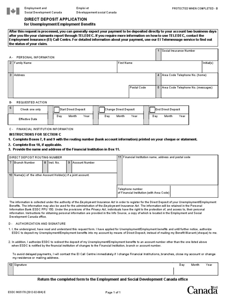 Canada Ei | Download Free PDF | Unemployment Benefits | Cheque