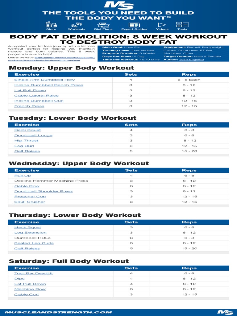 Bodyfatdemolition8weekworkouttodestroybodyfat PDF | PDF | Weight ...