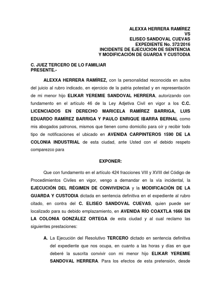 Incidente de Ejecucion de Sentencia | PDF | Caso de ley | Gobierno