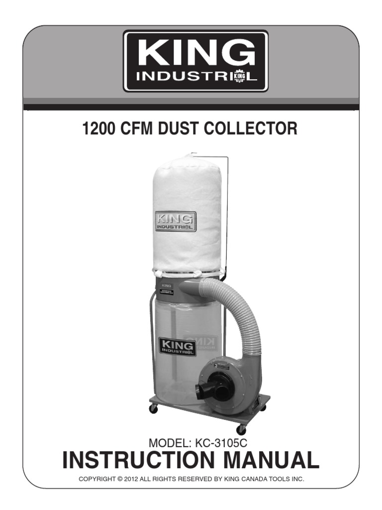 King Dust Collector KC-3105C Manual-Eng | PDF | Electrical Connector ...