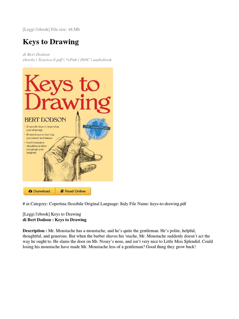 Keys to Drawing by Bert Dodson PDF | PDF