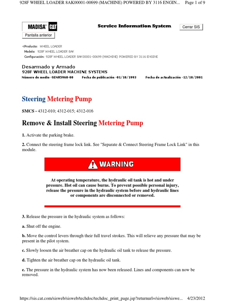 Orbitrol Desarmado y Armado | PDF | Bearing (Mechanical) | Steering