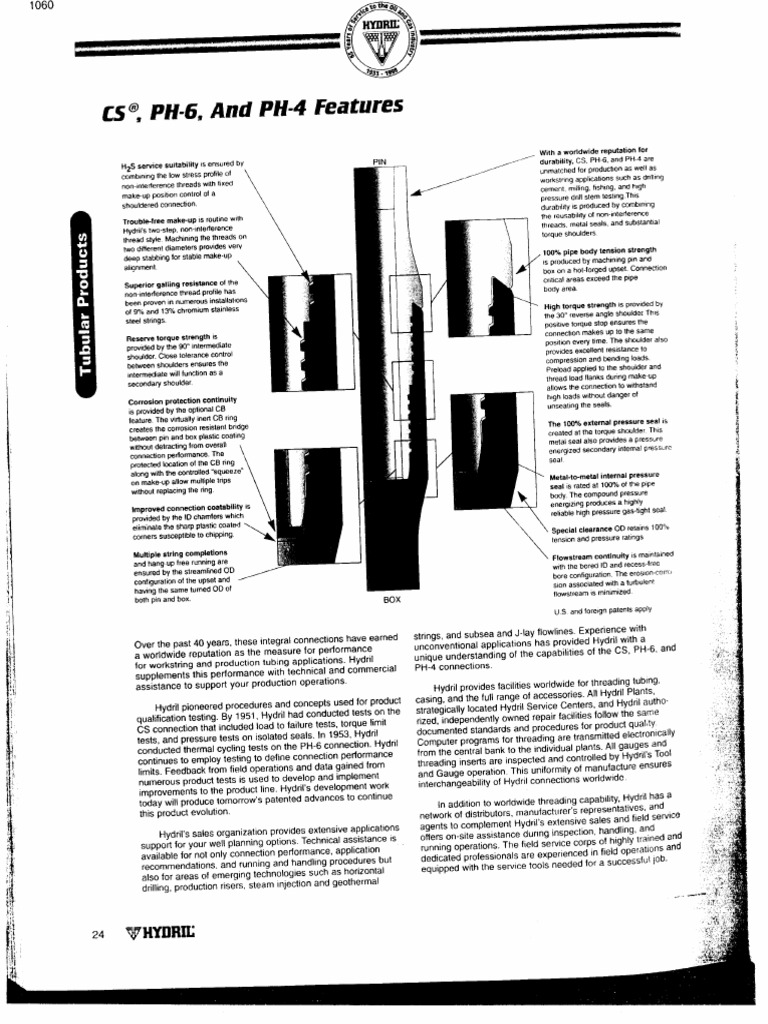 Hydril PH-6 - 3945720 - 01 | PDF