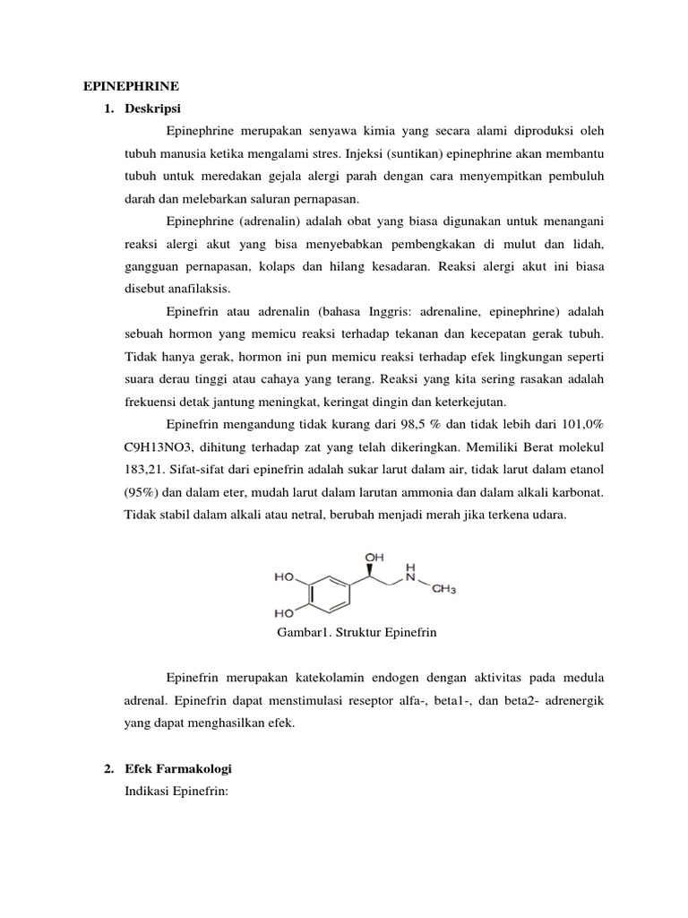 Epinephrine | PDF