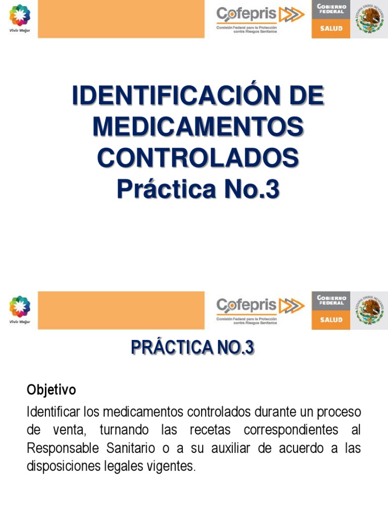 Identificacion de Medicamentos Controlados | PDF | Medicamentos con ...