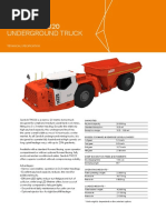 Sandvik LH208L Low Profile LHD Specs | PDF | Brake | Steering
