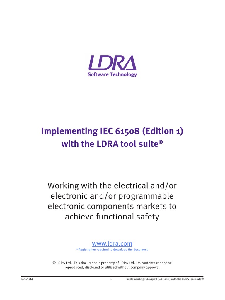 Achieving IEC 61508 Compliance With LDRA Tool Suite | PDF | Software ...