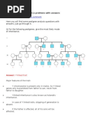 Pedigree Analysis Problems | PDF