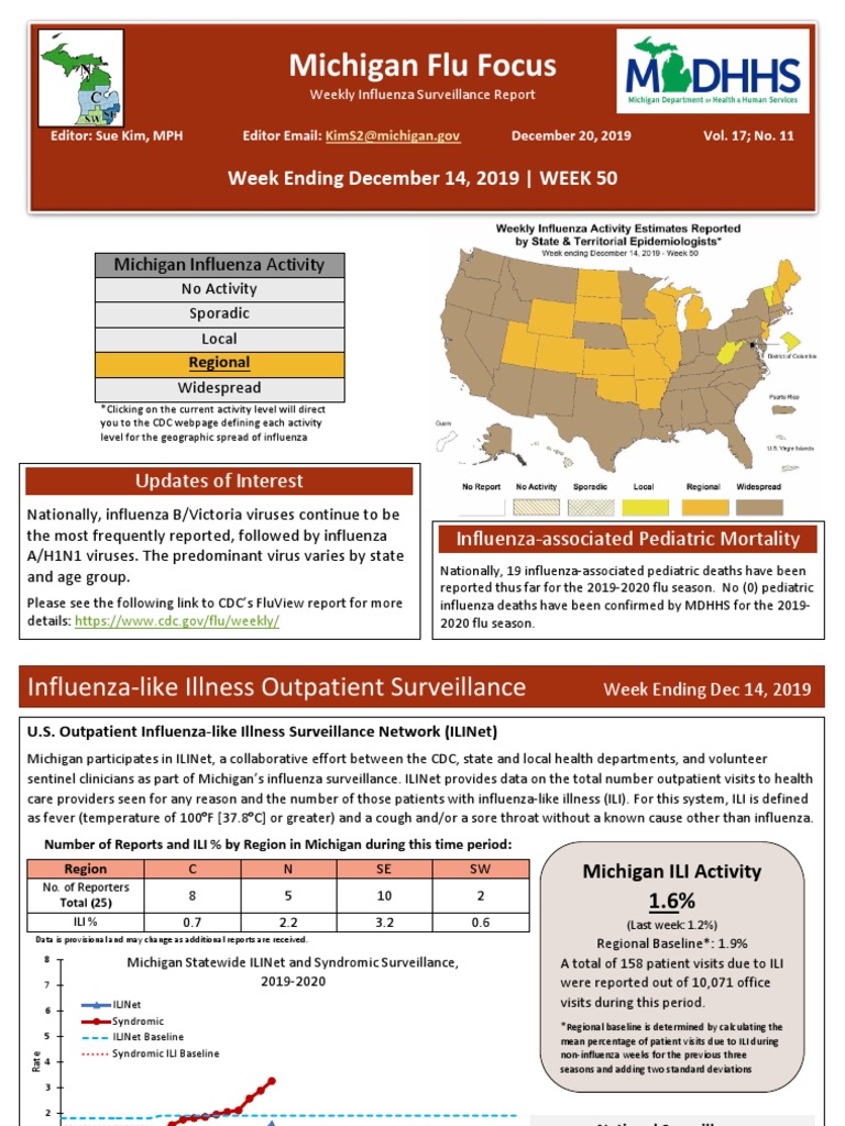 Michigan Flu Focus | PDF | Influenza Vaccine | Influenza