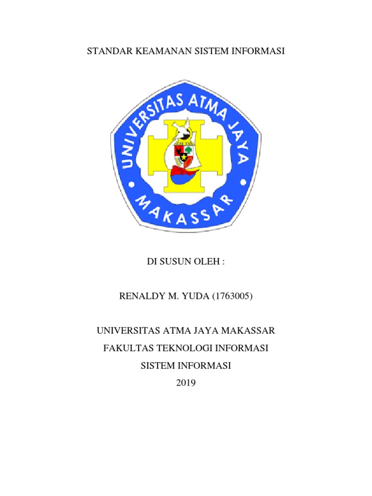 Standar Keamanan Sistem Informasi | PDF Standar Keamanan Sistem Informasi | PDF