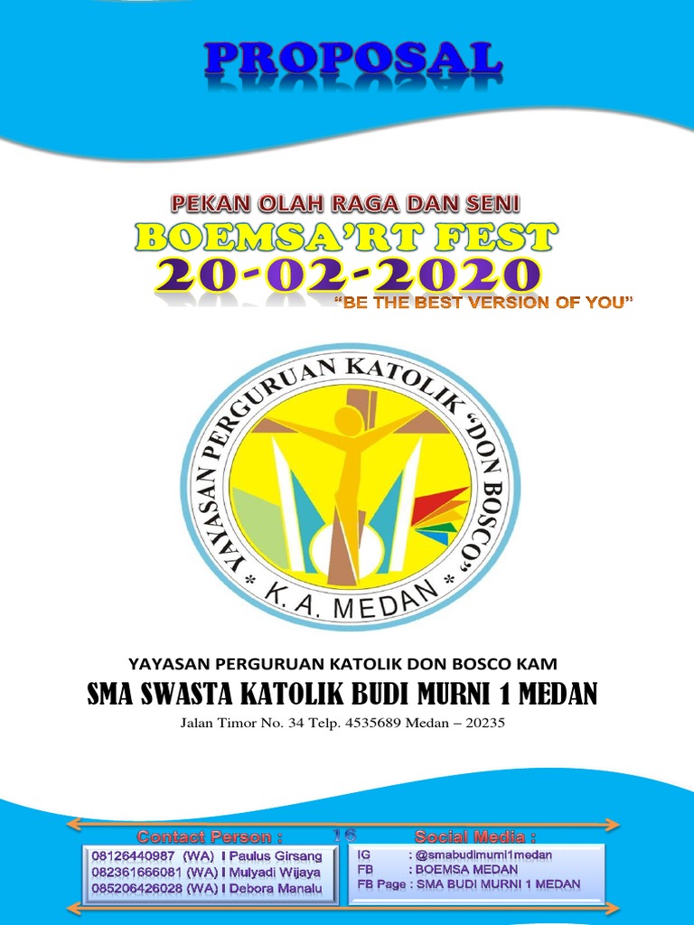 Contoh Dokumen PROPOSAL Pekan Olahraga Dan Seni (PORSENI) SMA BUDI ...