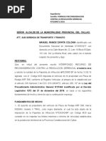 Modelo de Recurso de Reconsideracion | PDF | Derecho laboral | Relaciones laborales