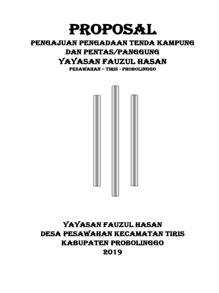 PROPOSAL Pengadaan Tenda Dan Dek | PDF