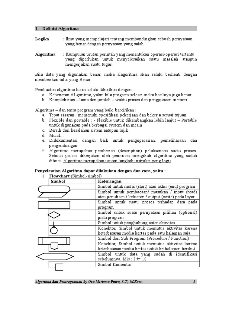 Modul Algoritma Dan Pemrograman | PDF