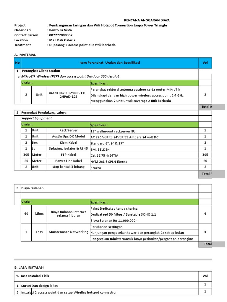 RAB Wifi Project 2 | PDF