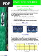 Senju M705 Solder Paste Technical Report | PDF | Solder | Soldering