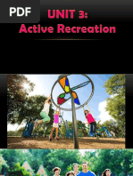 Active and Passive Recreation Examples | PDF