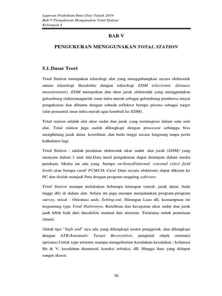 Bab 5 Total Station | PDF