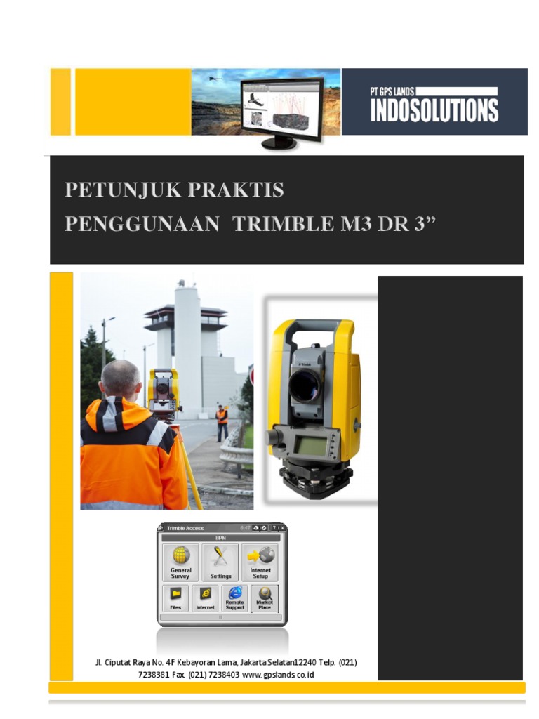 Konfigurasi TS Trimble M3 PDF | PDF