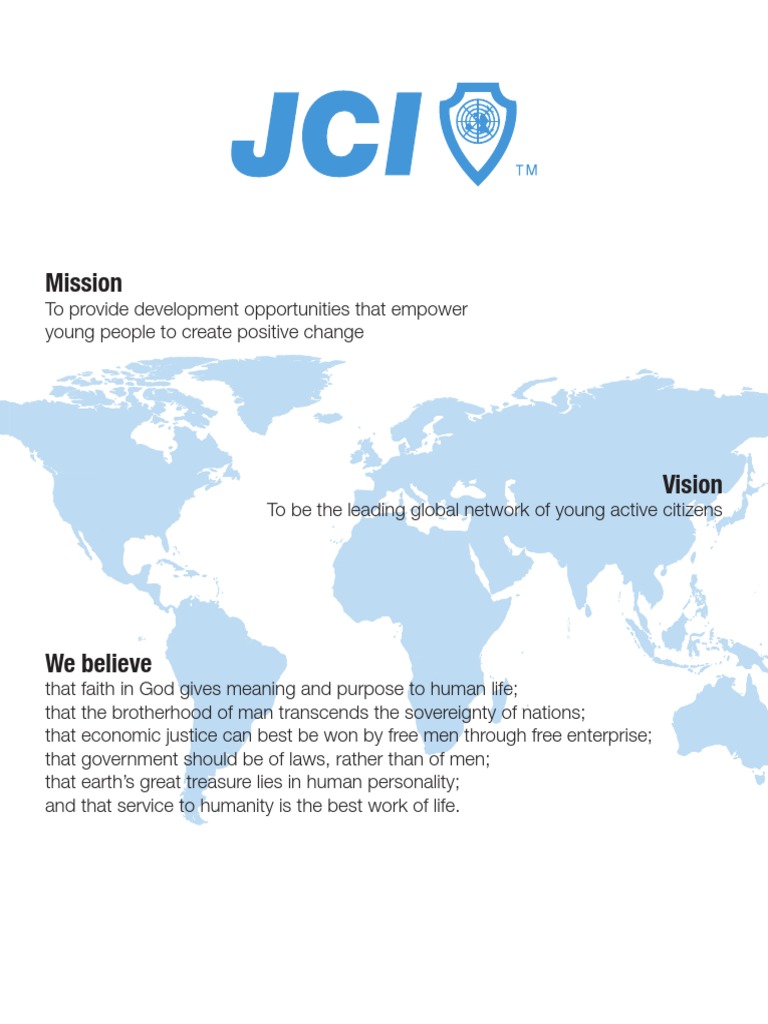 JCI Mission Vision Values-English PDF | PDF