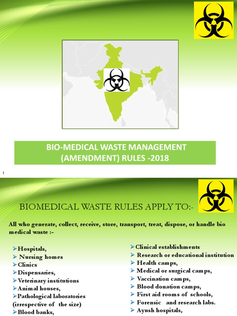 Bio-Medical Waste Rules Guide | PDF | Medicine | Health Sciences