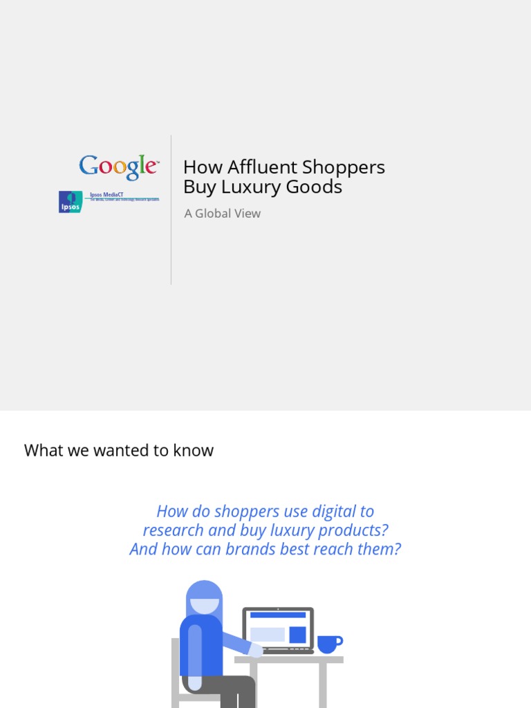 How Affluent Shoppers Buy Luxury Goods A Global View | PDF | Marketing ...