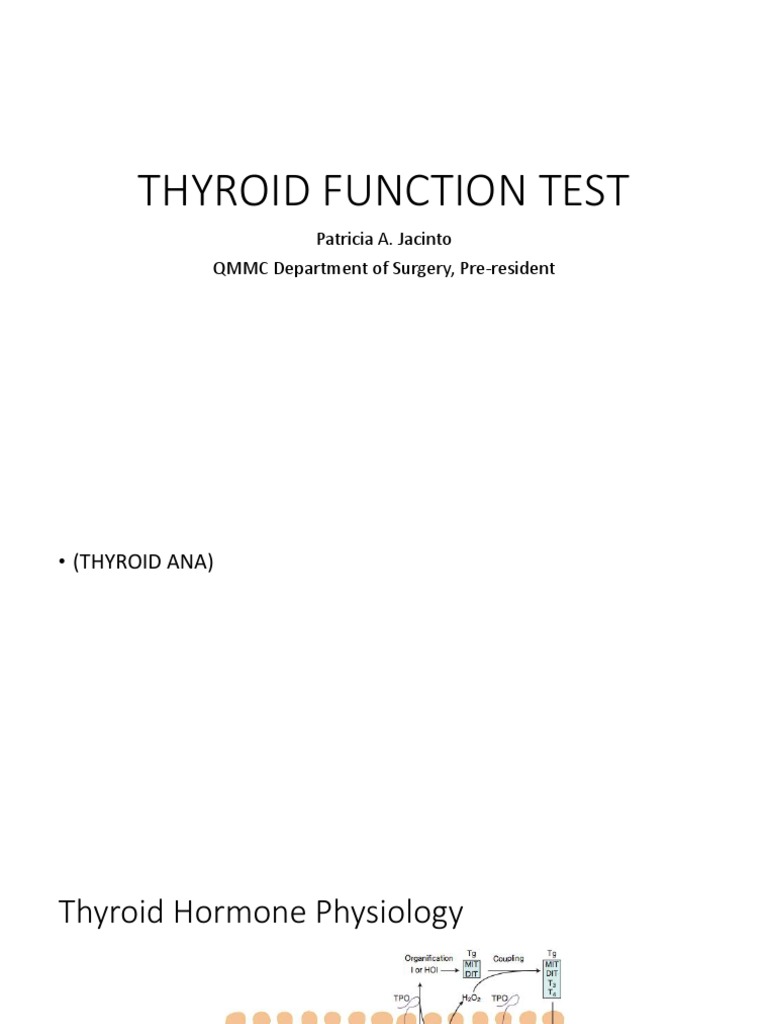 Thyroid Function Test Guide | PDF | Thyroid Stimulating Hormone | Thyroid