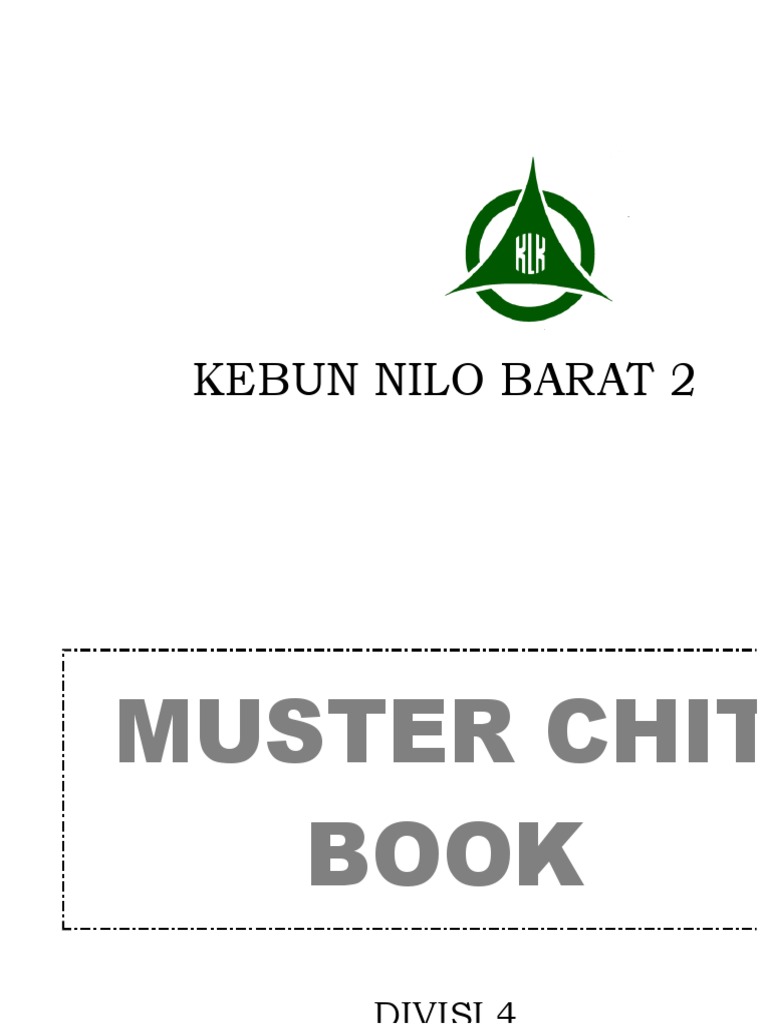 KEBUN NILO BARAT 2 MUSTER CHIT BOOK | PDF | Nature | Business