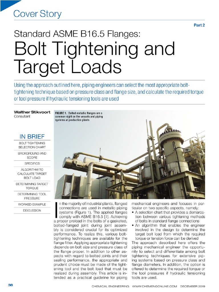 Guidelines for Selecting Appropriate Bolt Tightening Techniques for ...
