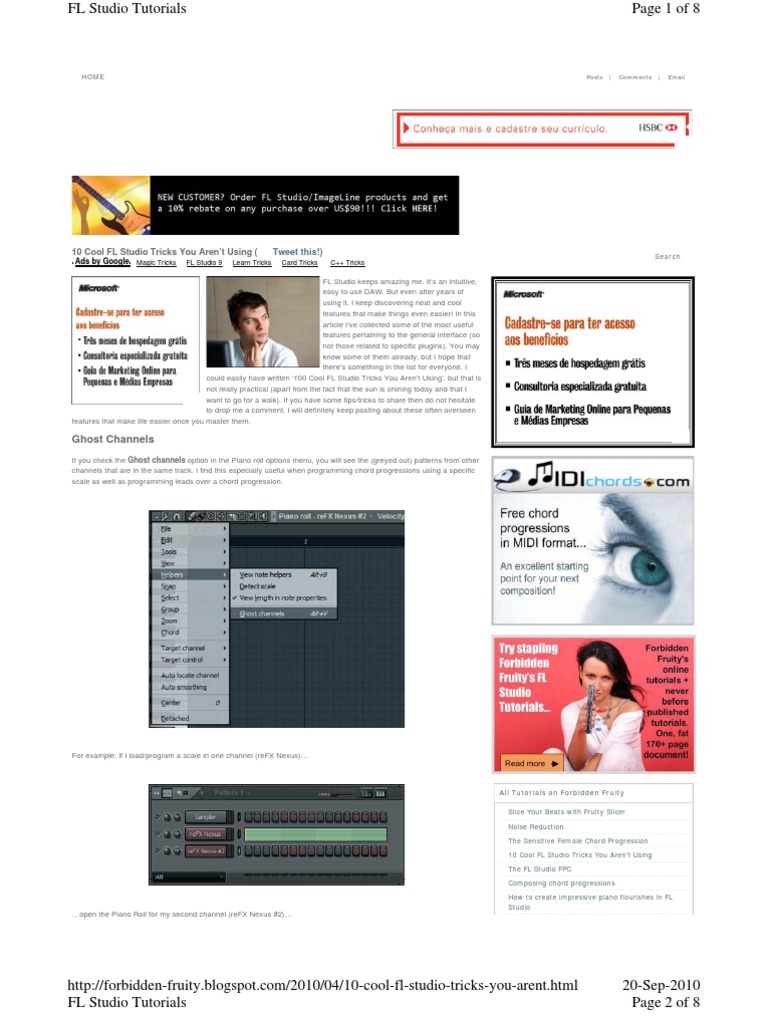FL Studio Tutorials | PDF | Sound | Software