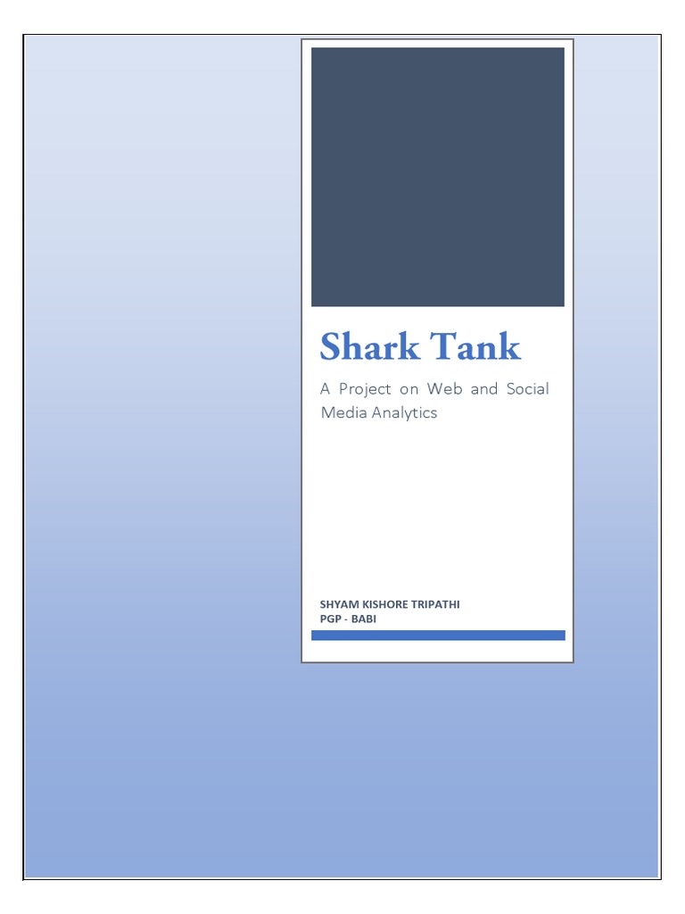 Shark Tank Predictive Model Analysis | PDF | Logistic Regression ...