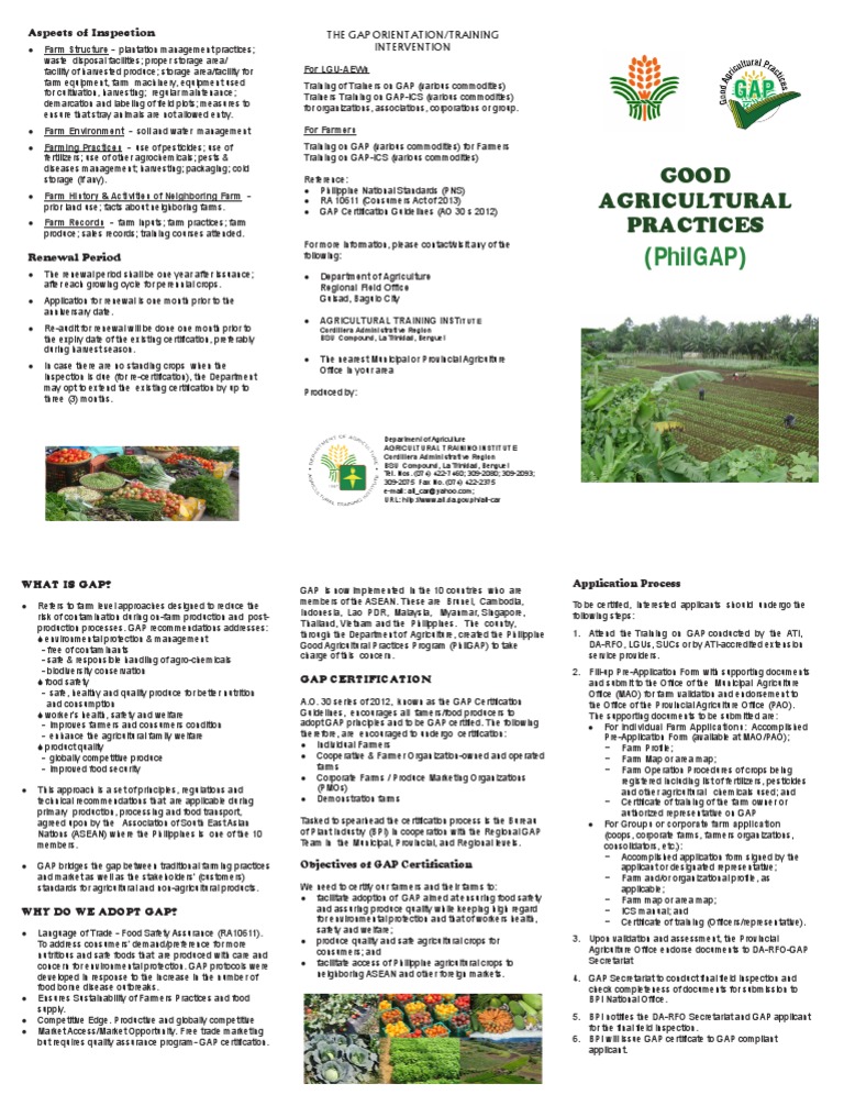 PhilGAP Brochure | PDF | Food Safety | Agriculture