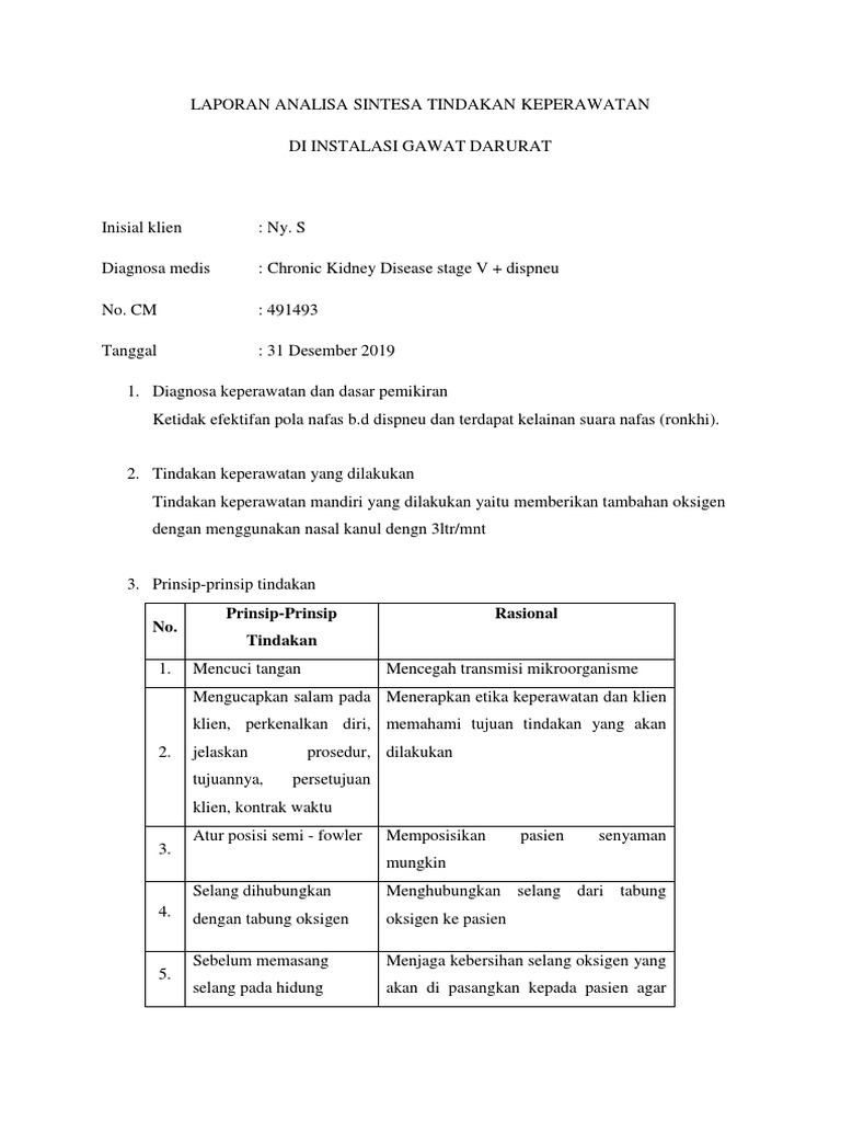 Ansis Pemberian Terapi Oksigen | PDF