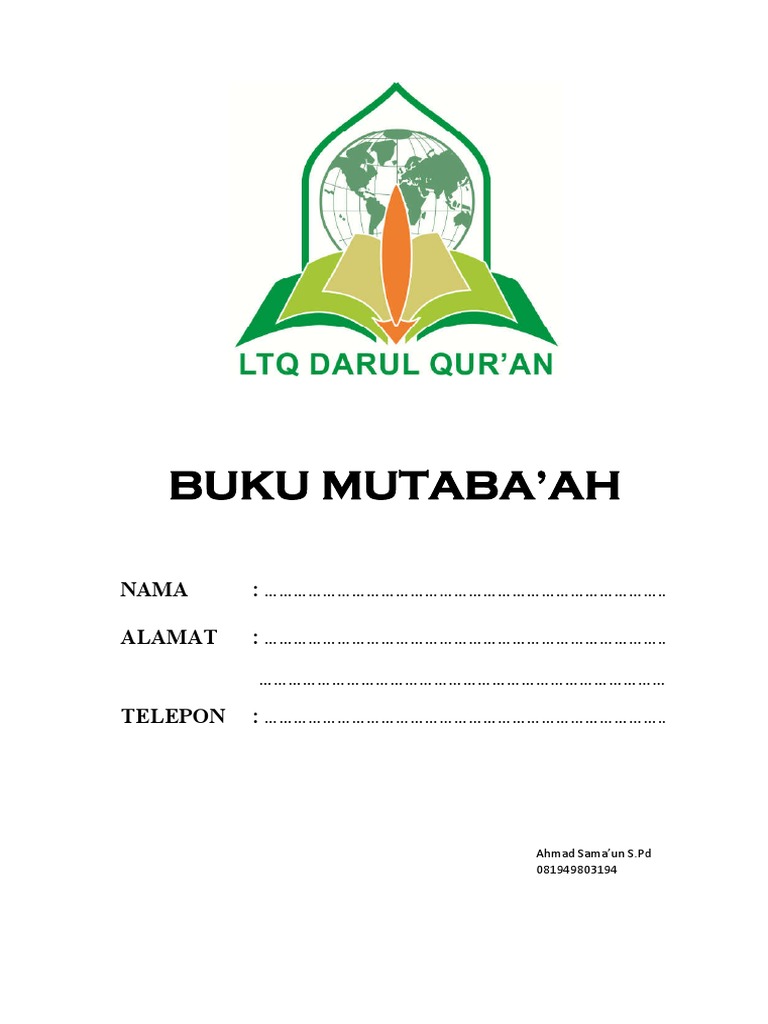 Buku Mutabaah LTQ | PDF