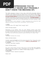 Essential Arabic Insults and Swear Words | PDF | Profanity | Arabic