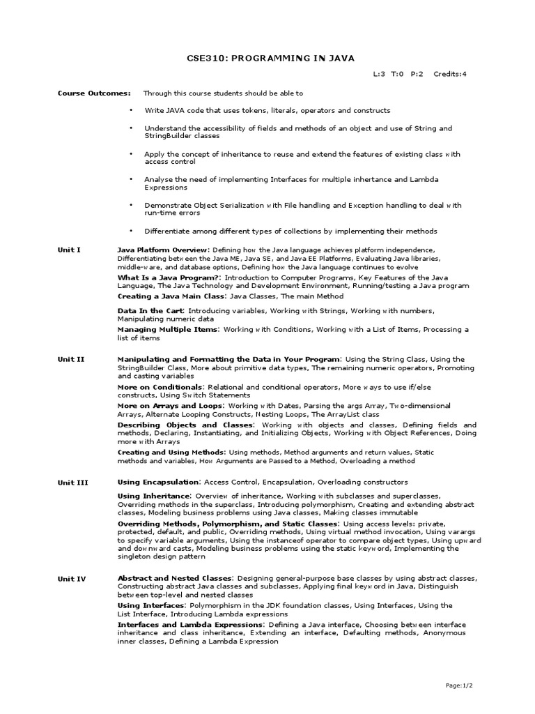 Cse310 Programming In Java Pdf Class Computer Programming Method Computer Programming 5971