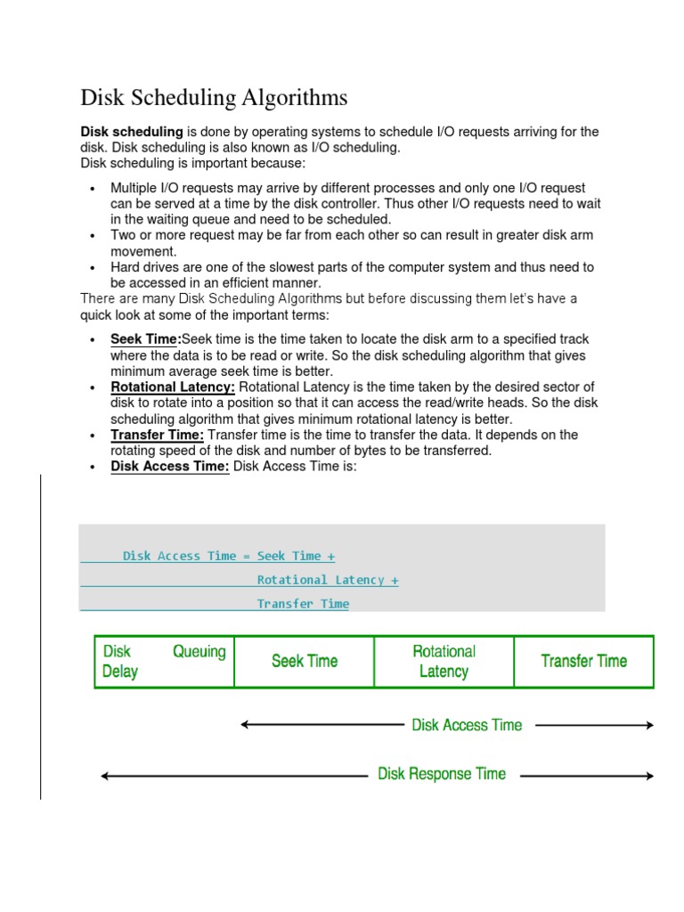Disk Scheduling Algorithms | PDF | Hard Disk Drive | Scheduling (Computing) Disk Scheduling Algorithms | PDF | Hard Disk Drive | Scheduling (Computing)