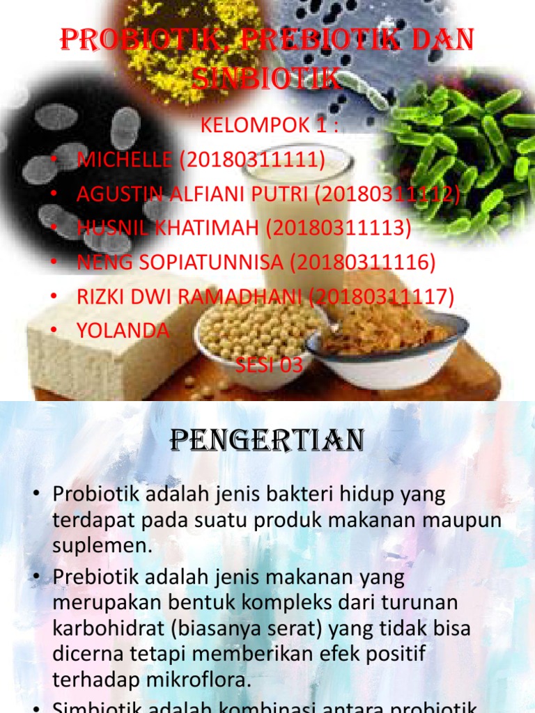 Probiotik, Prebiotik Dan Sinbiotik | PDF | Kesehatan Holistik