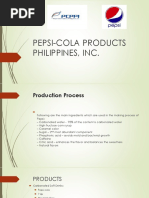 Pepsi Co Manufacturing Process | PDF | Drink | Carbonated Water