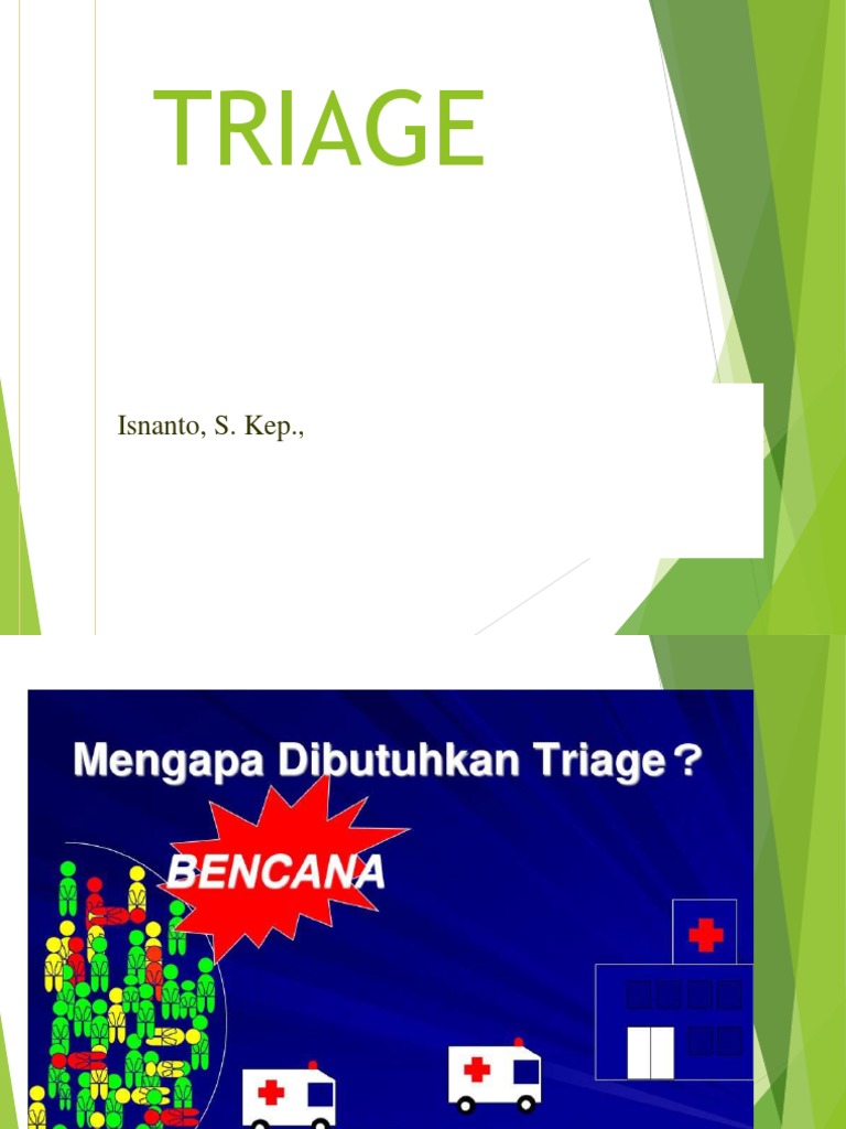 Triase Bencana (SALT, START, JUMP START) 2019 Isnanto | PDF