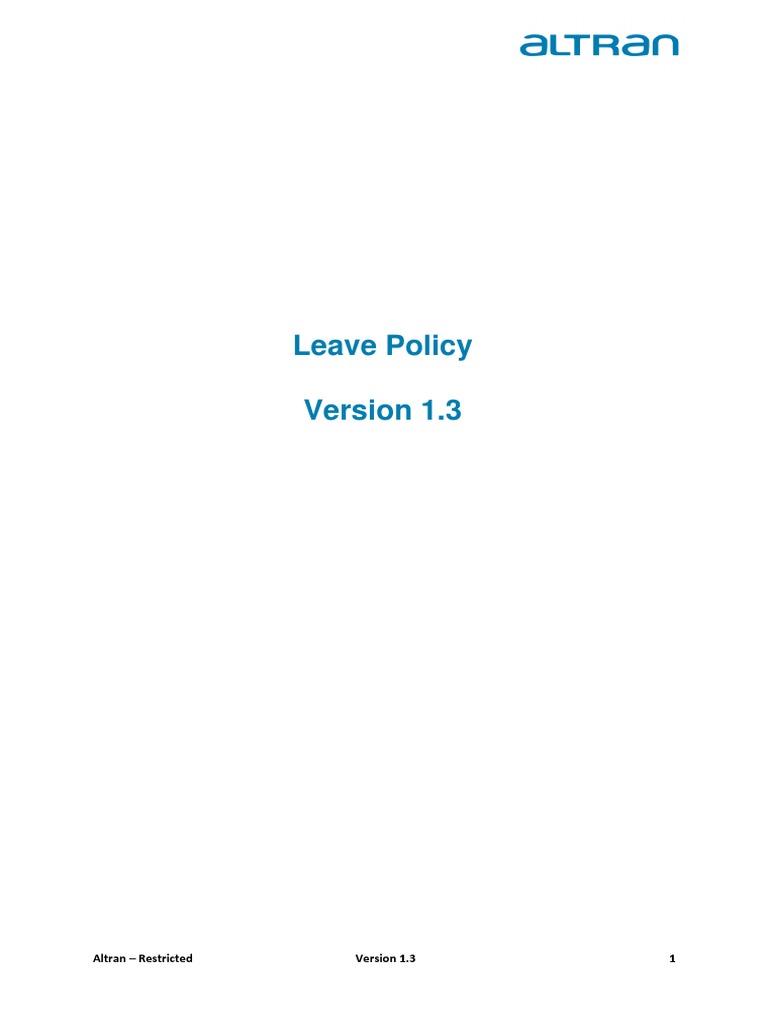 An Updated Comprehensive Leave Policy | PDF | Parental Leave | Mother