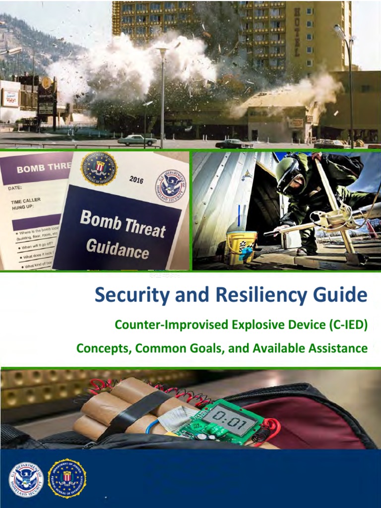 Security and Resiliency Guide Counter Ied | PDF | Improvised Explosive ...