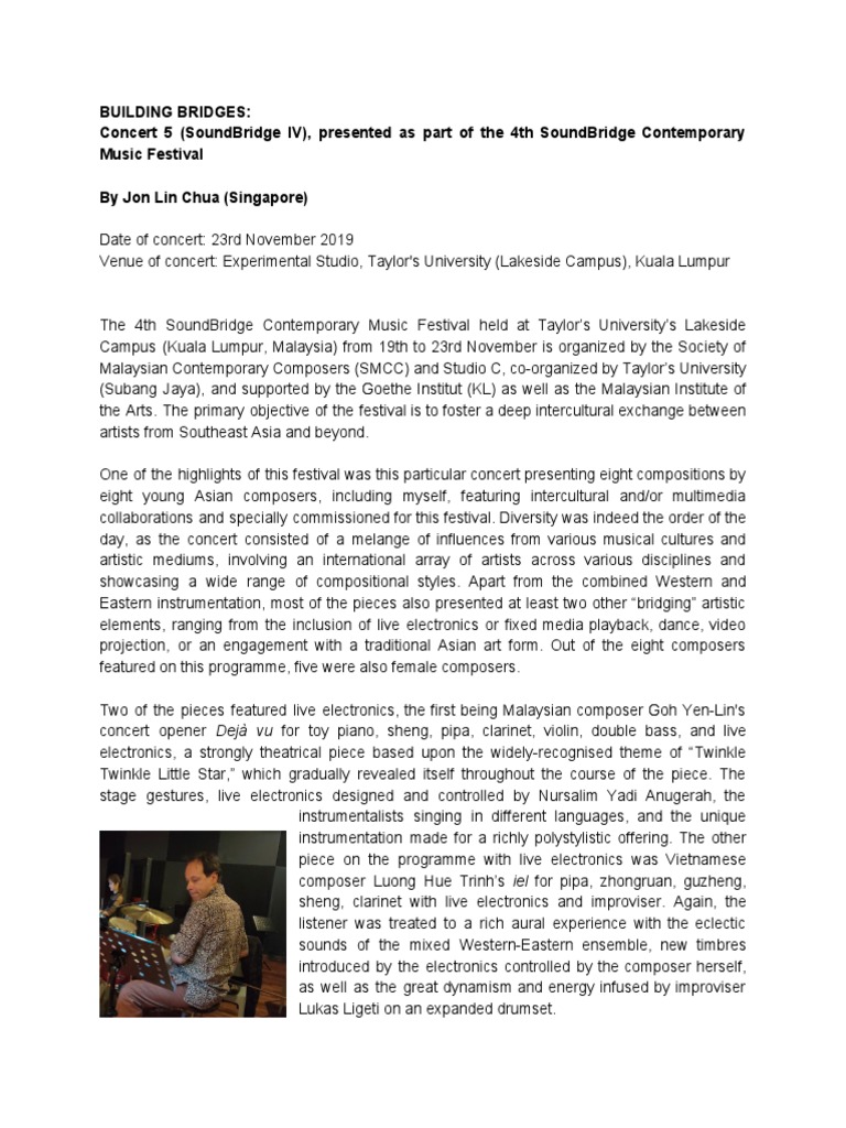 Soundbridge IV | PDF | Musical Compositions | Composers